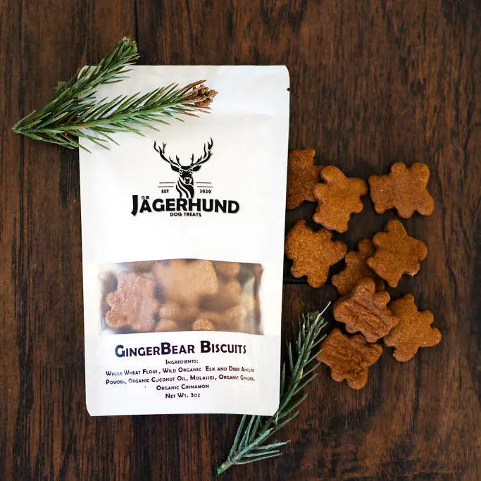 Jagerhund-GingerBear Biscuits - Healthy Dog Treats – Camelot's Nutrition